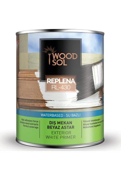 Woodsol Replena Su Bazlı Ahşap Astarı 0.75 Lt Beyaz Woodsol Replena Su Bazlı Ahşap Astarı 0.75 Lt Beyaz