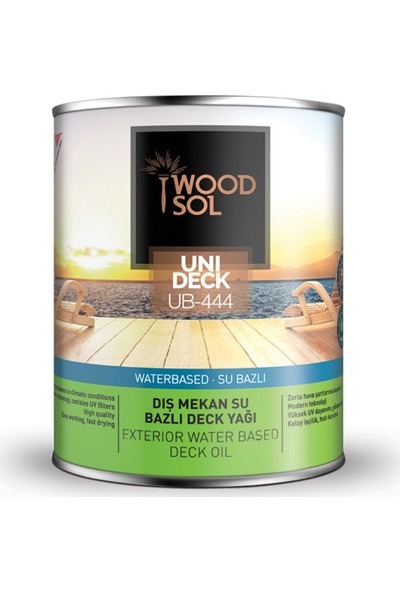 Woodsol Unideck Su Bazlı Ahşap Deck Yağı 2.5 Lt Woodsol Unideck Su Bazlı Ahşap Deck Yağı 2.5 Lt
