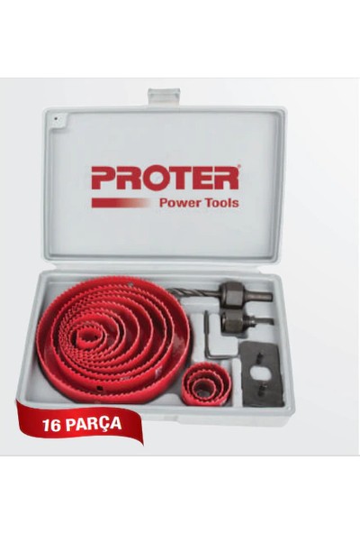 Proter Pws 16 Parça Ahşap Buat Panç Seti Proter Pws 16 Parça Ahşap Buat Panç Seti