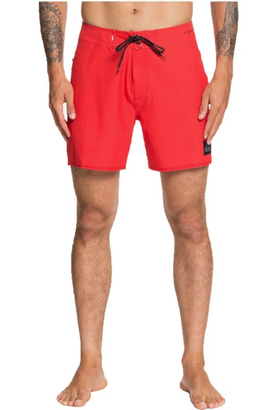 Quiksilver Normal Kalıp Cepli Baskılı Kırmızı Erkek Şort Mayo Quiksilver Normal Kalıp Cepli Baskılı Kırmızı Erkek Şort Mayo