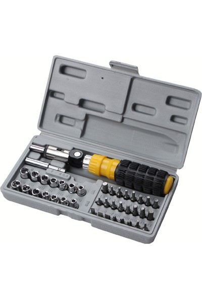 Bimbambom Lokma Seti 41 Parça Tornavida Seti Cırcırlı Fonksyonel Tornavida Çantalı