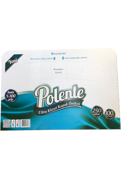 Polente Klozet Kapak Örtüsü 5 x 250'li