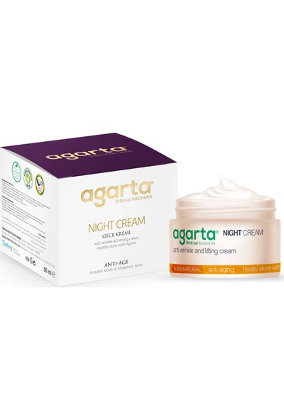 Agarta Doğal Yaşlandırma Karşıtı Anti Aging Gece Kremi 50 ml Agarta Doğal Yaşlandırma Karşıtı Anti Aging Gece Kremi 50 ml