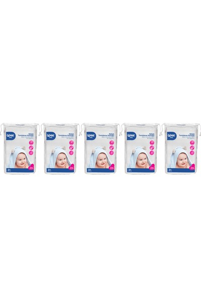 Wee Baby Bebek Temizleme Pamuğu 60'lı - 5 Adet Wee Baby Bebek Temizleme Pamuğu 60'lı - 5 Adet