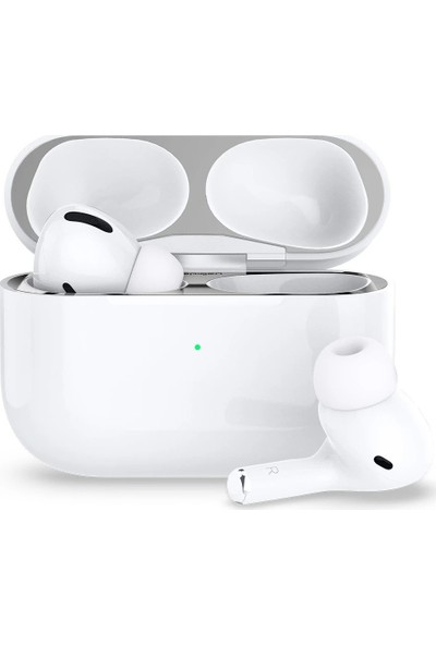 Spigen Apple AirPods Pro Uyumlu Kapak İçi Kir / Toz Önleyici Shine Shield Metal Silver (2 Adet) - ASD01137 Spigen Apple AirPods Pro Uyumlu Kapak İçi Kir / Toz Önleyici Shine Shield Metal Silver (2 Adet) - ASD01137