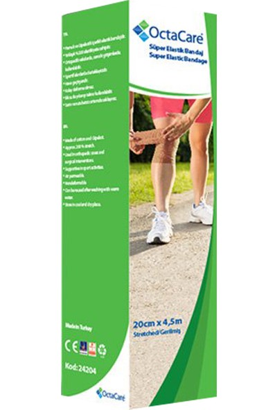 Octacare Süper Elastik Bandaj - 20 cm x 4,5 m