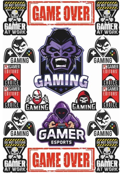 StickerMarket Gamer Sticker Seti Fiyatı - Taksit Seçenekleri