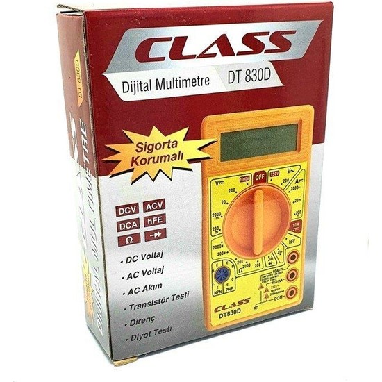 Class DT-830D Dijital Multimetre Ölçü Aleti Fiyatı