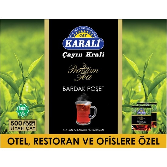 Karali Çay Bardak Poşet Siyah Çay 500'lü Fiyatı