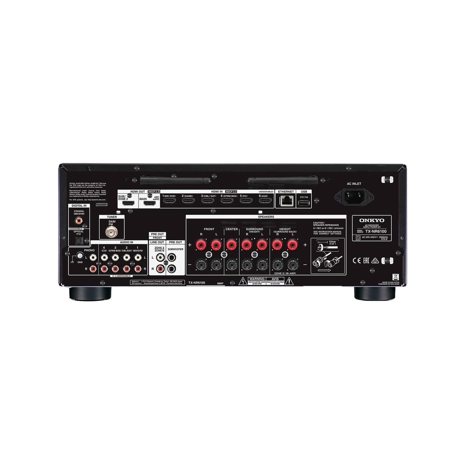 Onkyo Tx-Nr 6100 M2 Thx 7.2 Kanal Av Receiver Fiyatı