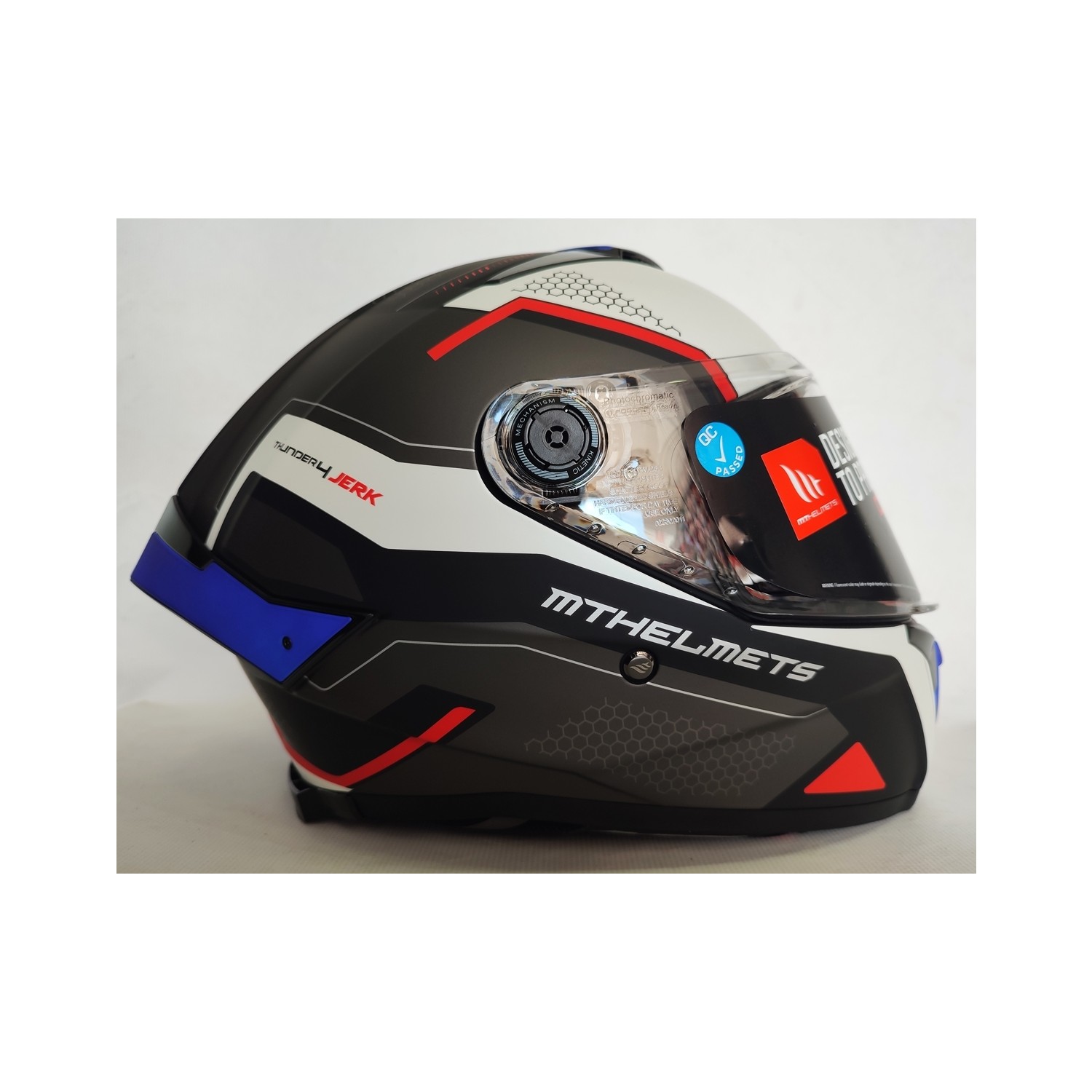 mt Kask mt Thunder 4sv Jerk B7 Matt Blue - Iç Güneş Vizörlü Fiyatı