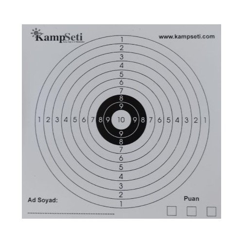 Kampseti Hedef Kağıdı 14CM*13.5CM 100 Adet Fiyatı