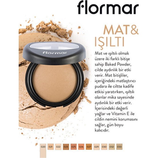 Flormar Pudra - Baked Powder 020 Soft Beige 31000003-020 Fiyatı