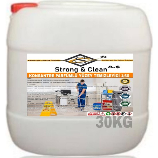 Strong&Clean Konsantre Ultra Parfümlü Yüzey Temizleyici 30 Fiyatı
