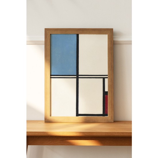 DuoArt Piet Mondrian Tablo Sanatsal Ünlü Ressam Çerçevesiz Fiyatı