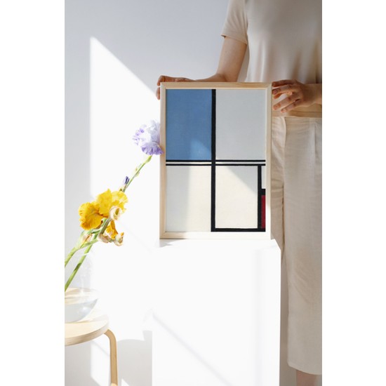 DuoArt Piet Mondrian Tablo Sanatsal Ünlü Ressam Çerçevesiz Fiyatı