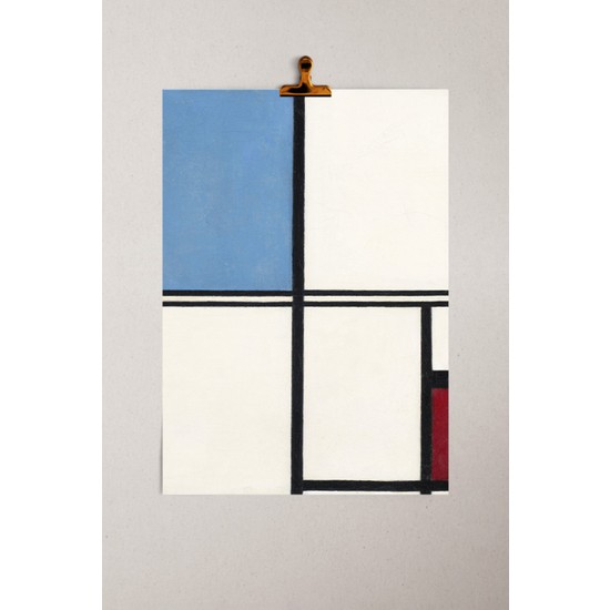DuoArt Piet Mondrian Tablo Sanatsal Ünlü Ressam Çerçevesiz Fiyatı