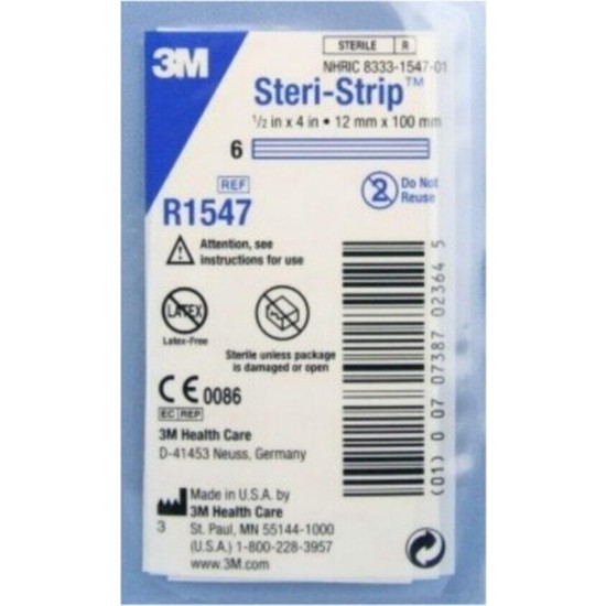 3m Steri-Strip Dikiş Bandı 12MM x 100MM R1547 1 Poşet 3m Fiyatı
