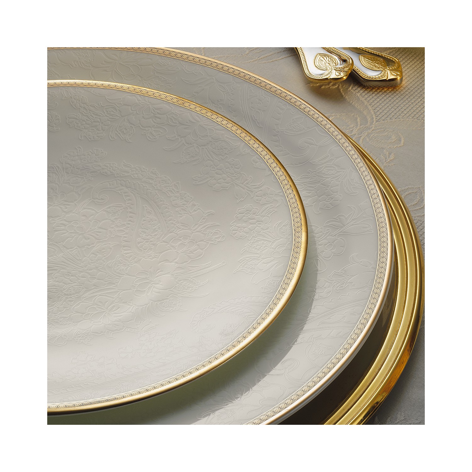 Evaliza Coupe Paisley Gold Yemek Takımı 60 Parça Fiyatı