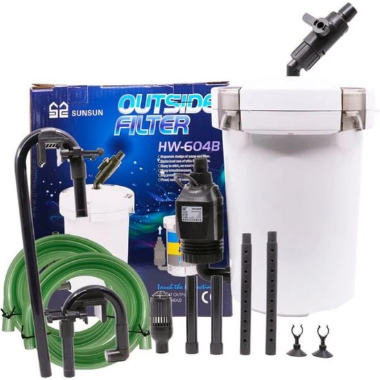 Sunsun HW-604B Akvaryum Dış Filtre Ultra Sessiz Fiyatı