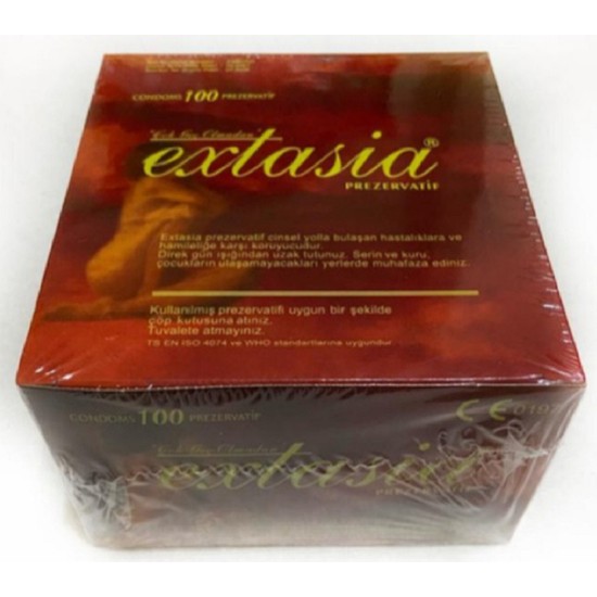 Extasia Prezervatif & Condoms 1 Kutu (100 Adet) Gizli Fiyatı
