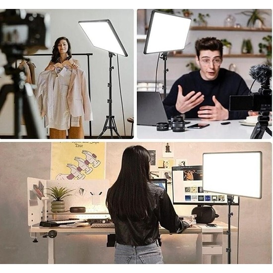 Smayling Kare Soft Işık Profosyonel LED Panel Makeup Fotoğraf Video ...