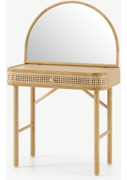 Mor Salkım Ahşap Mor Salkım Hud Makyaj Masası Fiyatı