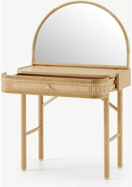 Mor Salkım Ahşap Mor Salkım Hud Makyaj Masası Fiyatı