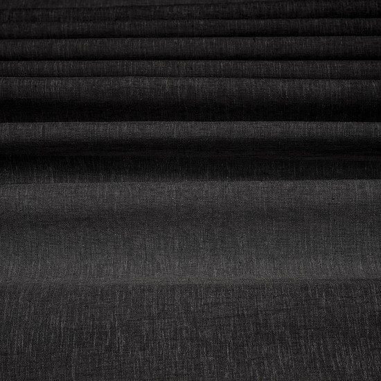 Demor Home Keten Görünümlü Ekstrafor Büzgülü Siyah Yüksek Fiyatı