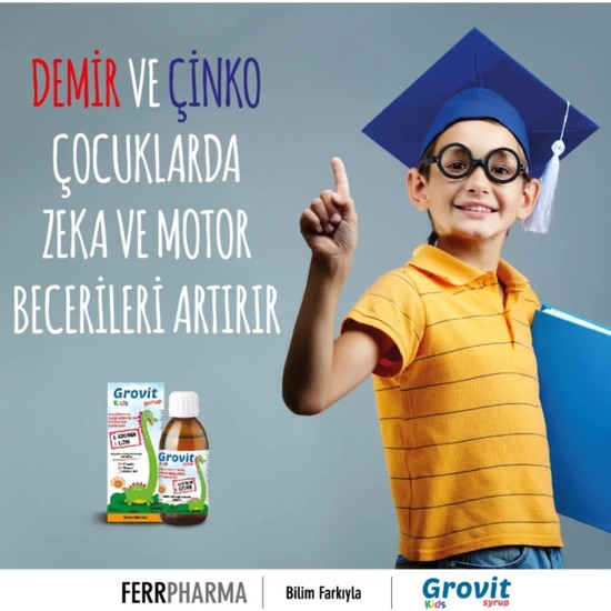 Grovit Kids Multivitamin Şurup 150 ml Fiyatı - Taksit Seçenekleri