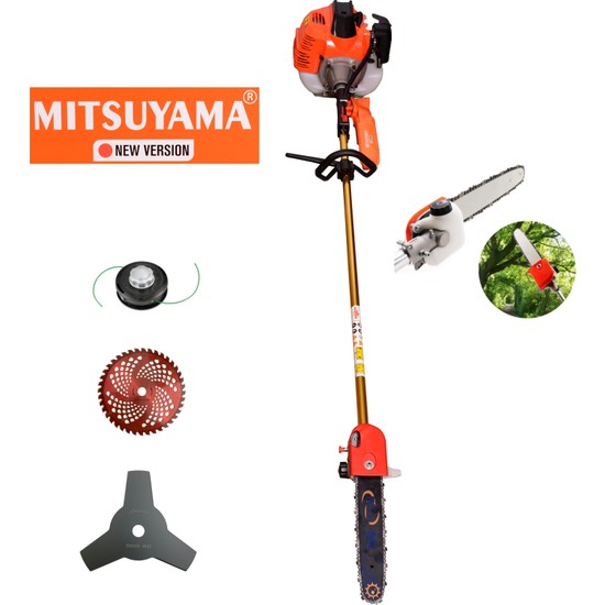 Mitsuyama Japon Yan Tırpan + Yüksek Dal Budama Makinesi Fiyatı