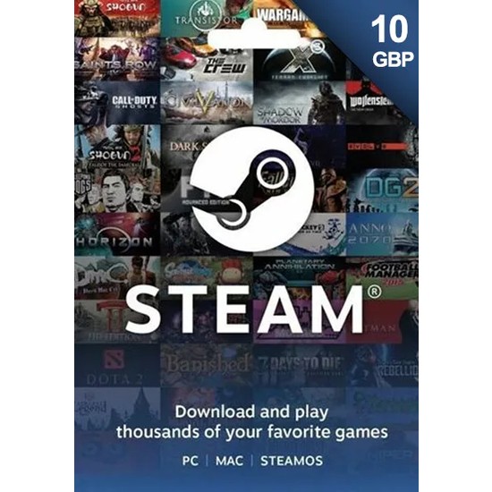Steam Gift Card (UK) 10 GBP Fiyatı - Taksit Seçenekleri