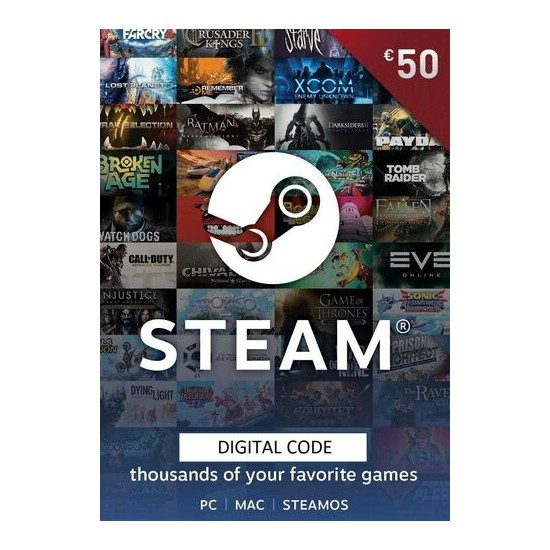 Steam Gift Card 50 Euro Fiyatı, Taksit Seçenekleri ile Satın Al