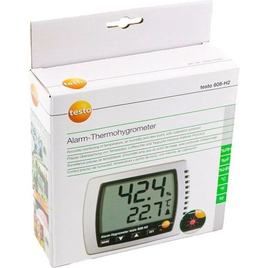 Testo 608-H2 Sıcaklık ve Nem Ölçer (Çok Hassas) Alarmlı Fiyatı