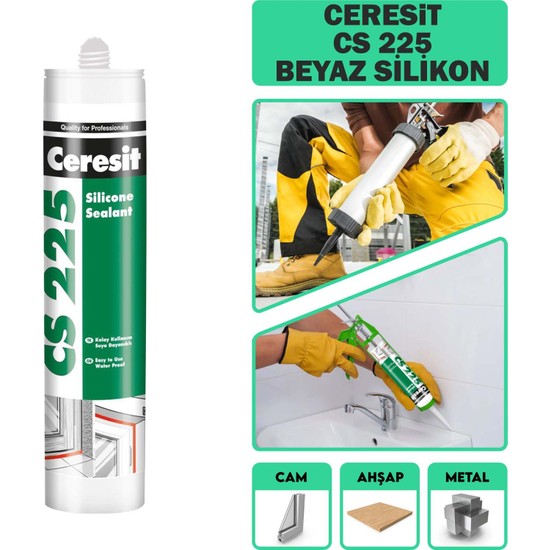 Ceresit Cs-225 Beyaz Silikon 280 Ml. (2 ADET ) Fiyatı