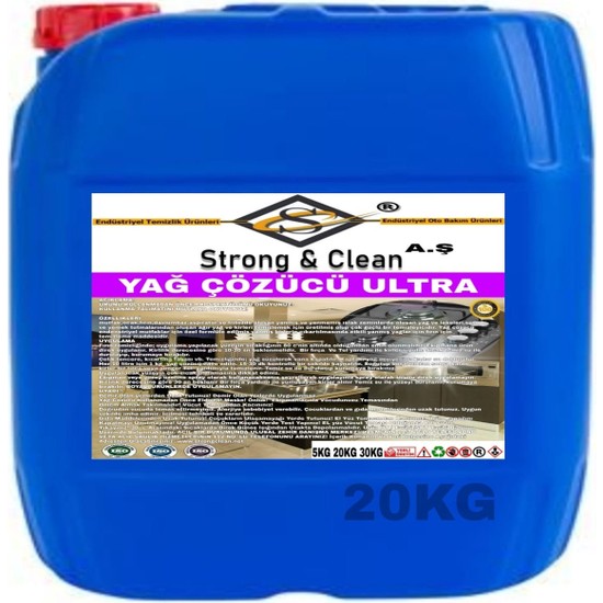 Strong&Clean Yağ ve Kir Çözücü Ultra 20Kg Fiyatı