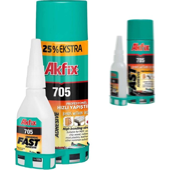 Akfix 705 Hızlı Yapıştırıcı 200ml. + 50 Gr. Universal Fiyatı