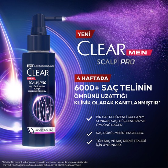 Clear Men Scalp Pro Güçlendirici Serum Saç Dökülmesine Karşı Fiyatı