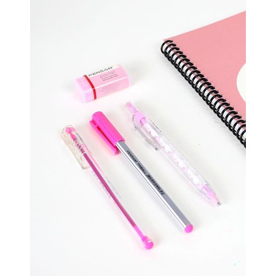 Pupil Kırtasiye Pınk Cake - Defter Kalem Silgi Seti Fiyatı