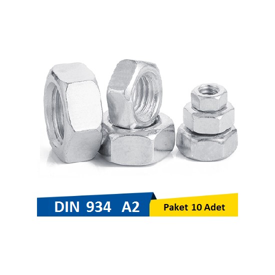 Norm M10 Inox Metrik Somun Paket 10 Adet Fiyatı