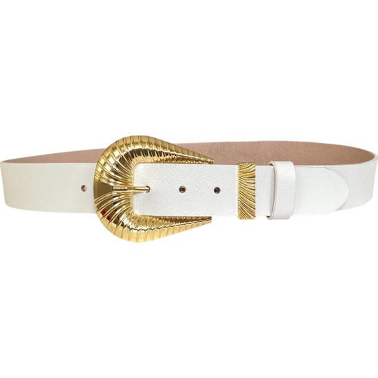 Goderi %100 Hakiki Deri, Büyük Gold Tokalı, Metal Köprülü Fiyatı