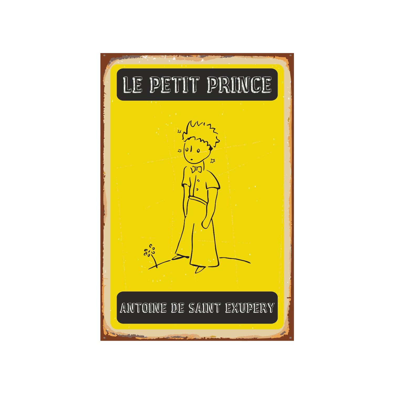 Hayat Poster Le Petit Prince Küçük Prens Retro Vintage Ahşap Fiyatı