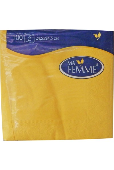 Ma Femme Sarı Kağıt Peçete