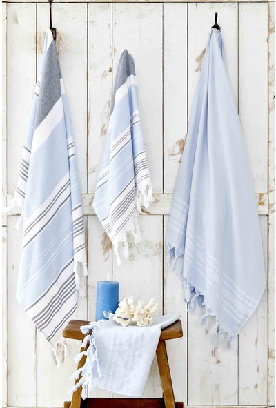 Karaca Home Maroc Mavi-Mavi Peştemal Seti Karaca Home Maroc Mavi-Mavi Peştemal Seti