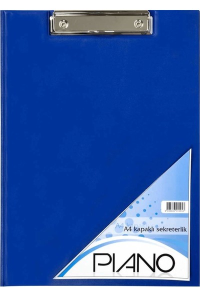 Piano A4 Pvc Sekreterlik Kapaklı Mavi