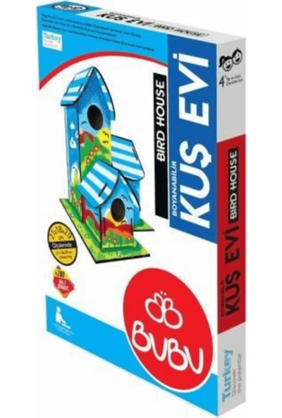 Bubu Boyanabilir Kuş Evi