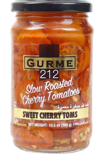 Gurme212 Yarı Kuru Cherry Domates 320 ml Gurme212 Yarı Kuru Cherry Domates 320 ml