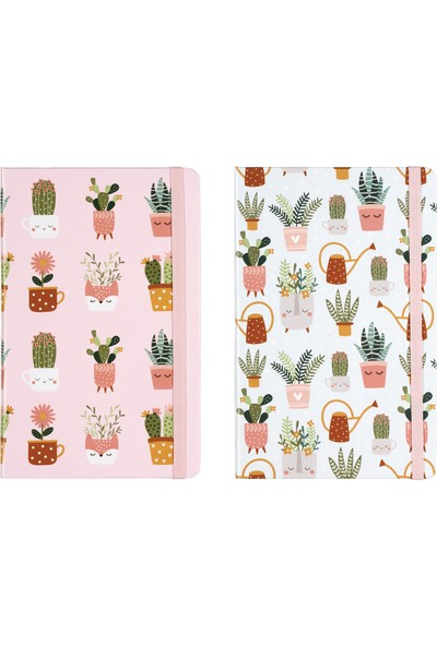 Matt Notebook Lastikli Çizgili Defter 13 x 21 cm 2'li Matt Notebook Lastikli Çizgili Defter 13 x 21 cm 2'li