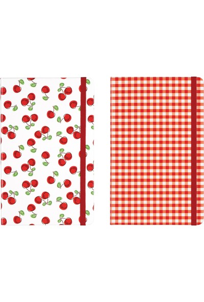 Matt Notebook Lastikli Çizgili Defter 13 x 21 cm 2'li Matt Notebook Lastikli Çizgili Defter 13 x 21 cm 2'li