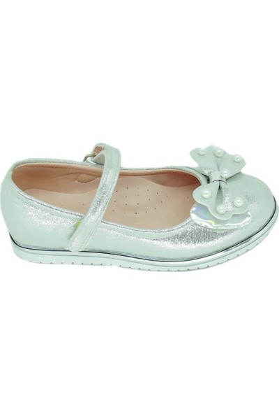 Trendy 100100128 Ba-Ba Gümüş Kız Çocuk Babet